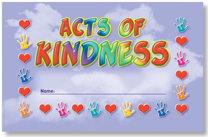NS2451 Acts of Kindness Inc Punch Cards - North Star Teacher Resources