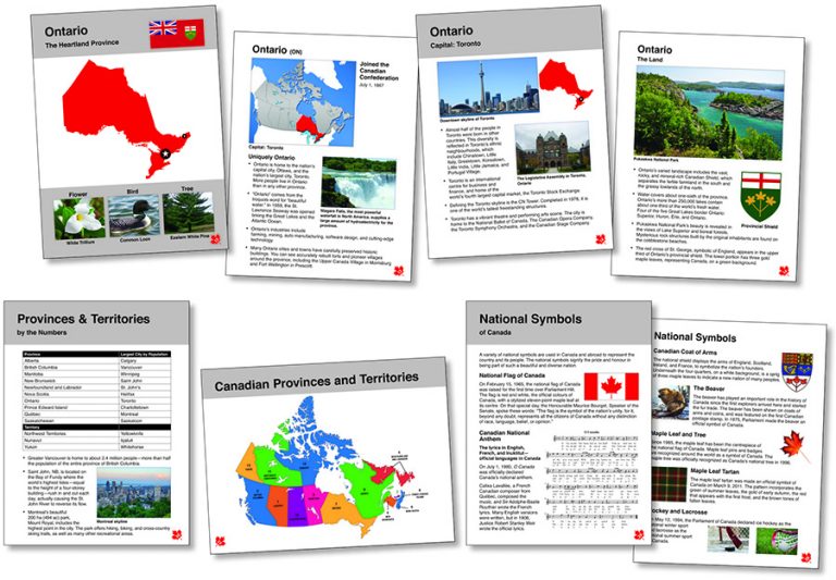 NS9095 Canadian Provinces & Territories Photo Language Cards - North ...