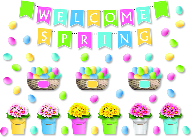NS3509 Welcome Spring Bulletin Board - North Star Teacher Resources